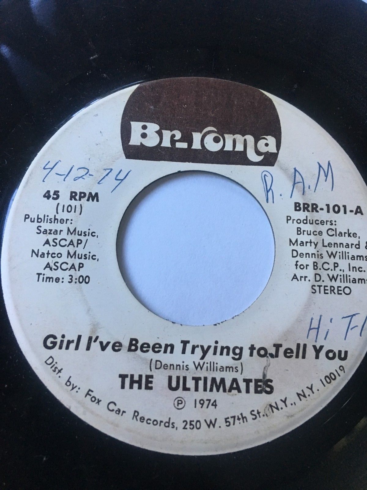 Rare Northern Soul 45 Ultimates Girl Ive Been Trying