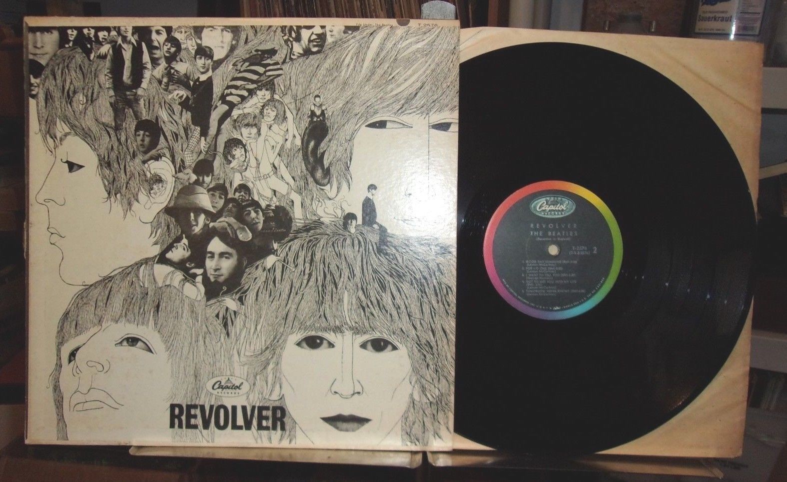 The Beatles Revolver 1966 Us Mono 1st Press T 2576